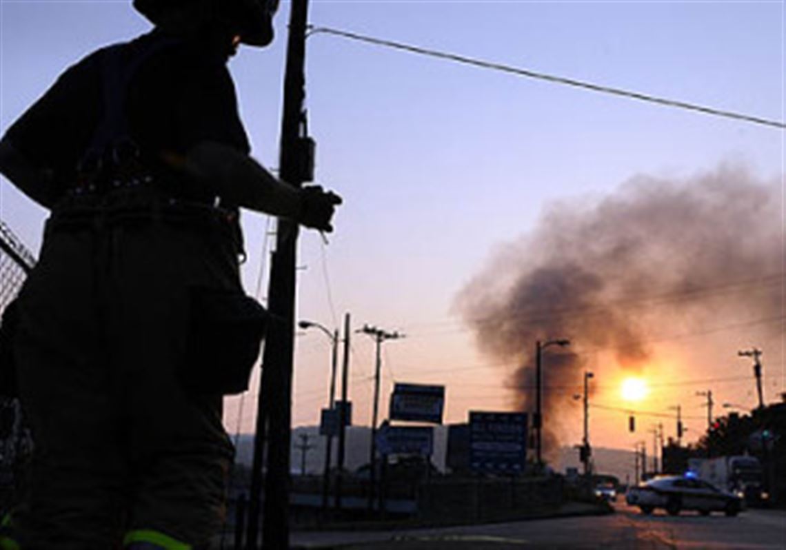62nd St. Bridge reopens after scrap yard fire put out | Pittsburgh Post ...