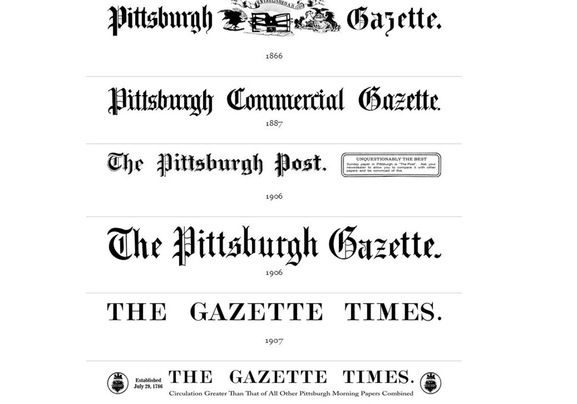 27 newspaper nameplates from Pittsburgh's past | Pittsburgh Post-Gazette