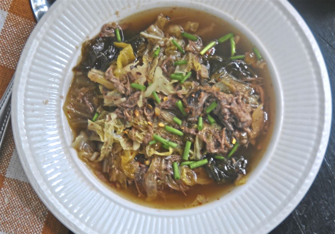 Warm up with this spicy Korean beef and cabbage stew | Pittsburgh Post ...