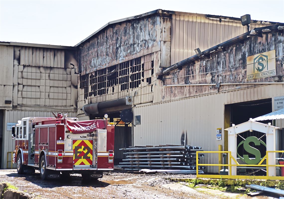Two firefighters hurt battling blaze at Sukup Steel Structures in ...