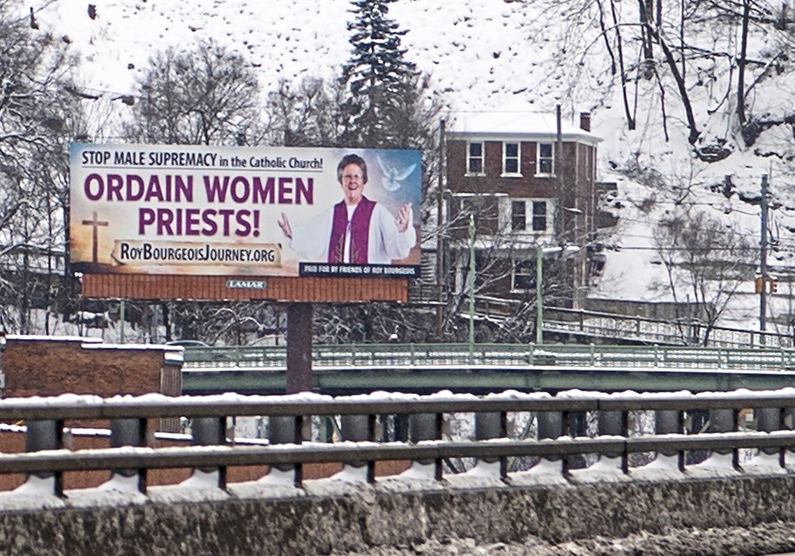 Pittsburgh billboard calls for women priests in Catholic Church ...