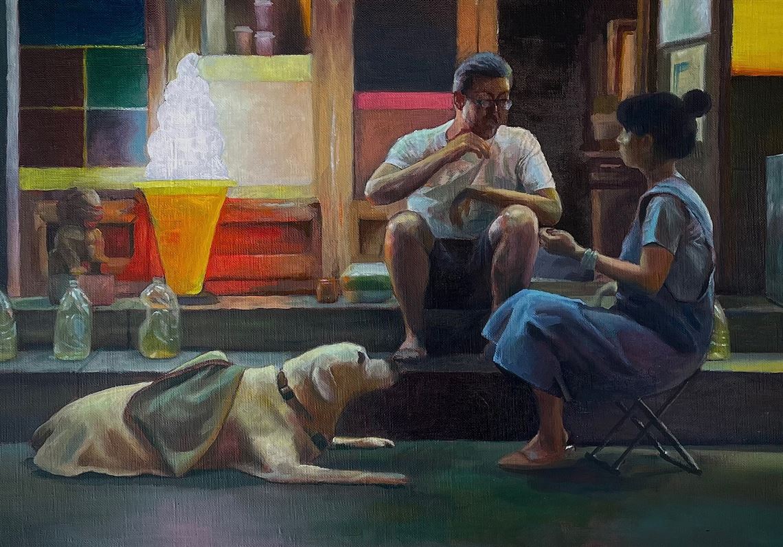 Why this painting makes the young artist proud — and homesick ...