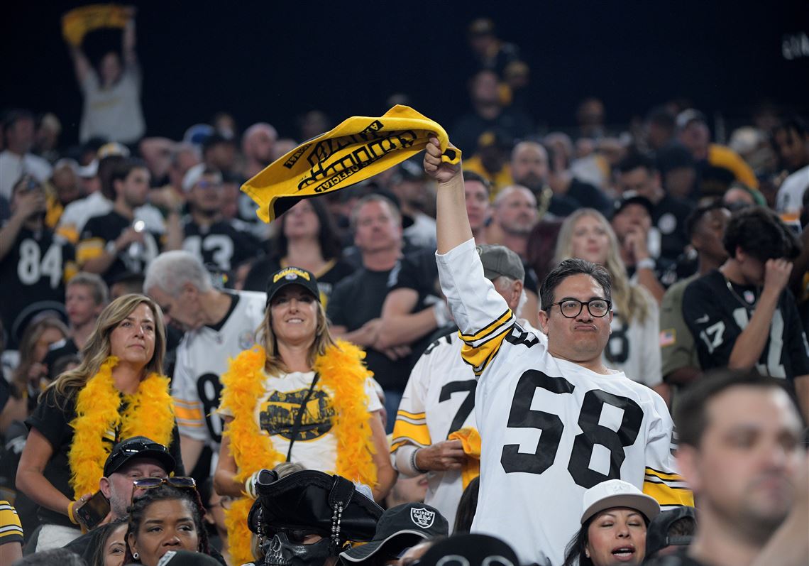 Steelers fans take over Allegiant Stadium in team's first trip to Las ...