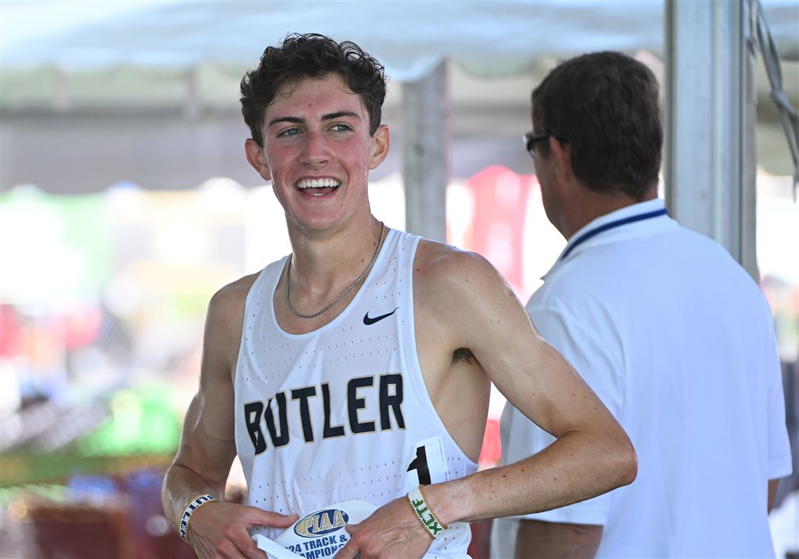 Butler's Drew Griffith sets national record in 1,600 at PIAA track championship | Pittsburgh ...