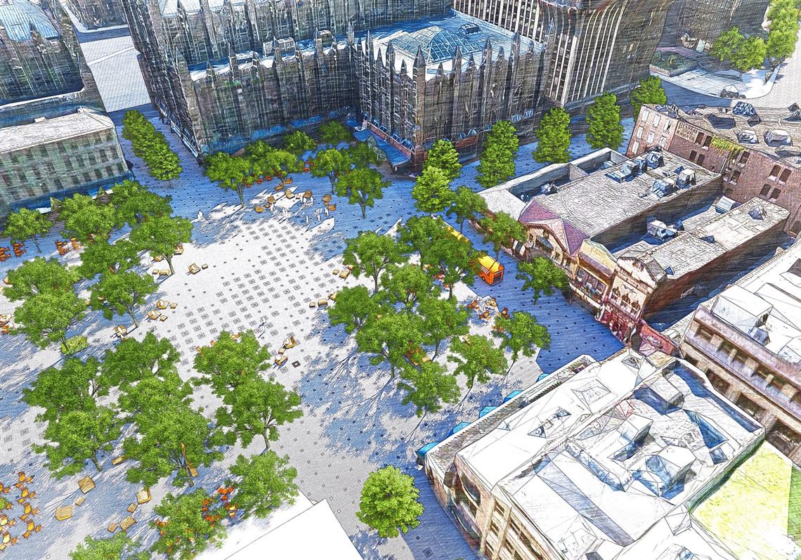 Map Of Market Square Pittsburgh