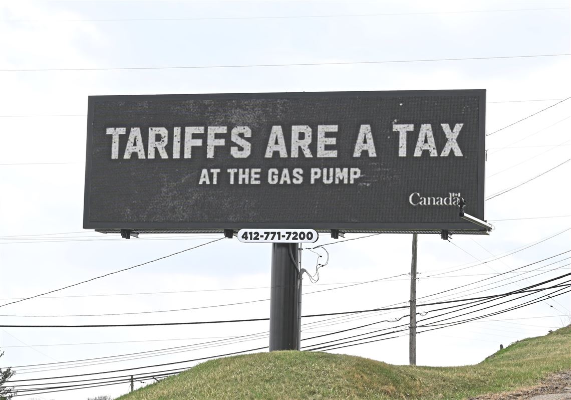 Is the Canadian government behind the anti-tariff billboard in Kennedy ...