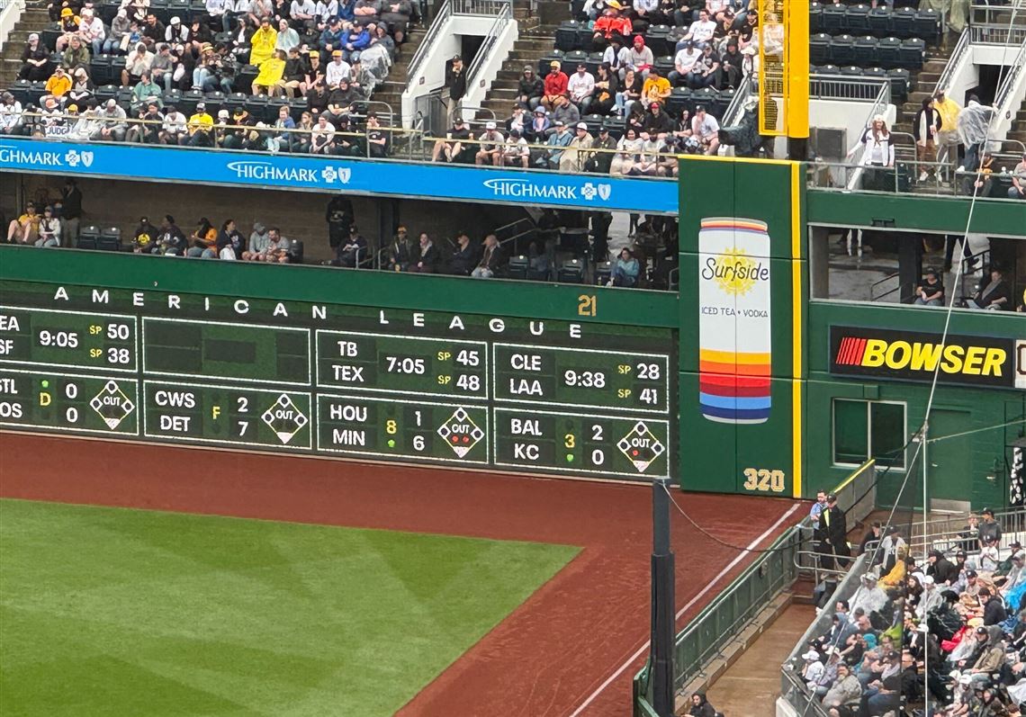 Roberto Clemente logo on right field wall at PNC Park replaced by ad ...