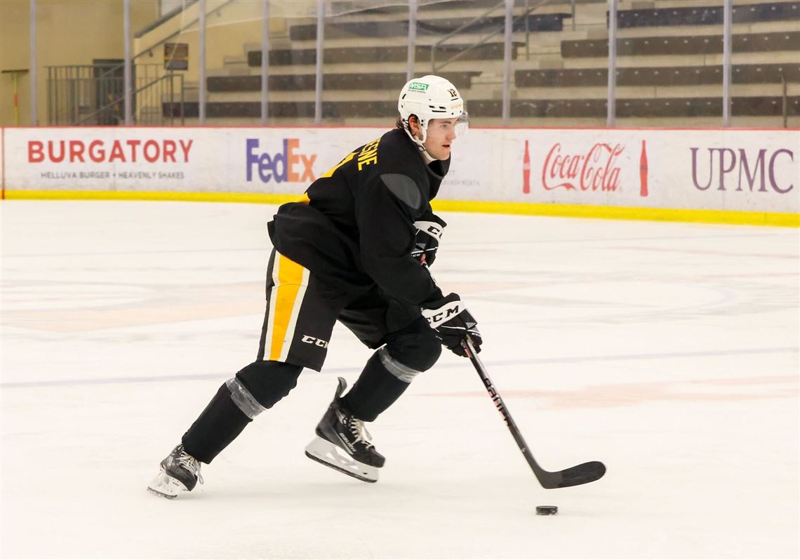 Penguins prospect Quinn Beauchesne punches and passes his way onto the ...